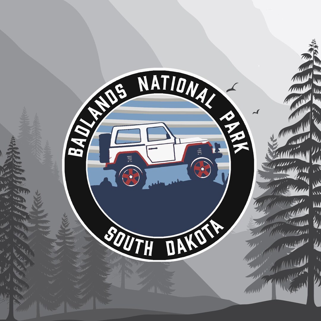 Badlands National Park South Dakota SUV Car Truck Window Bumper ...