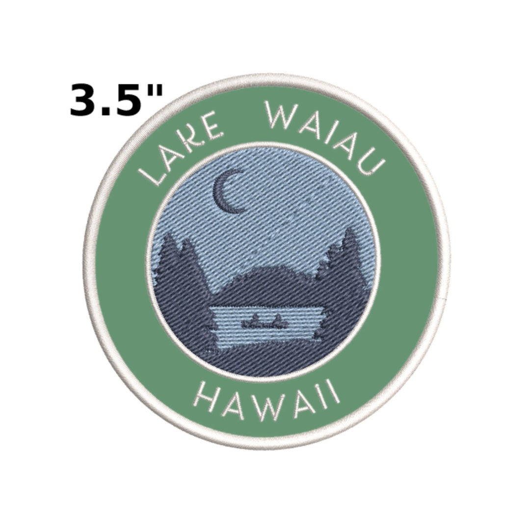 Lake Waiau, Hawaii Patch Embroidered DIY 3.5 Iron-on/sew-on Applique ...