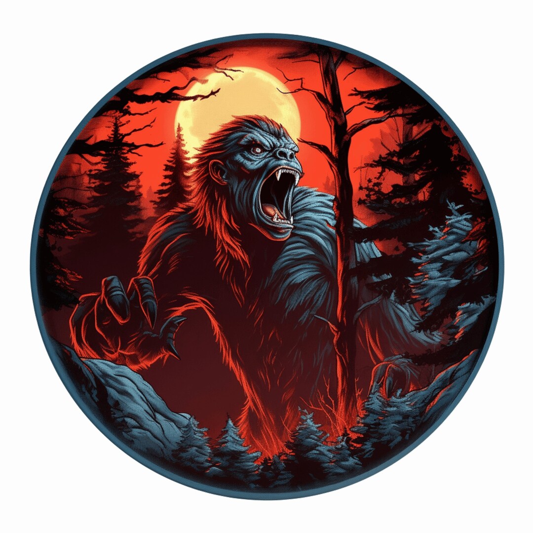 Bigfoot Roaring Patch Embroidered DIY Iron-on/sew-on Applique Badge ...