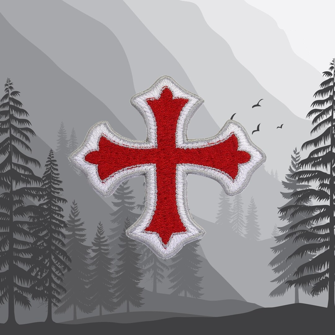 Knight Templar Cross Patch Embroidered Iron-on/sew-on Applique for ...