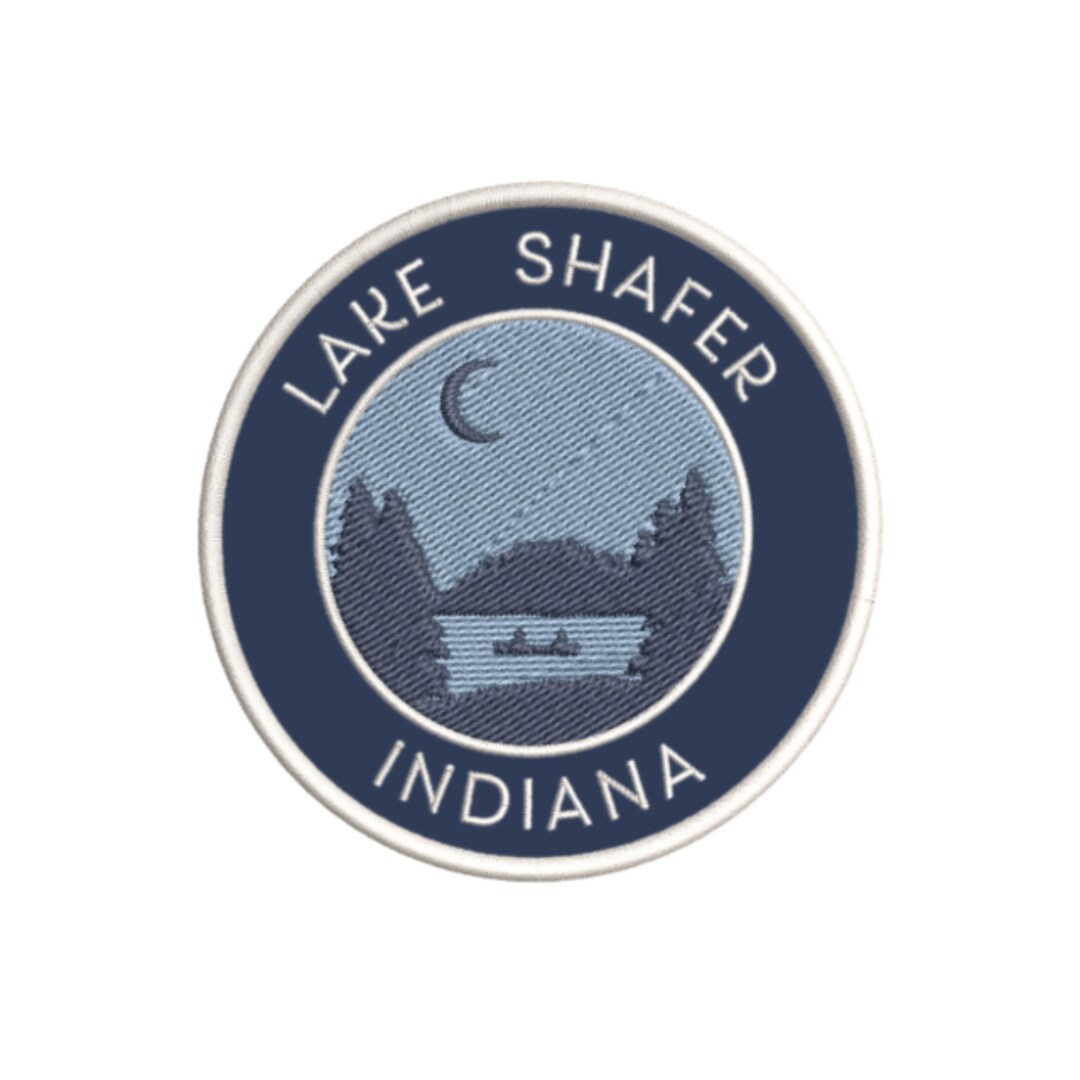 Lake Shafer Indiana Embroidered Patch Iron-On / Sew-On Decorative Badge ...
