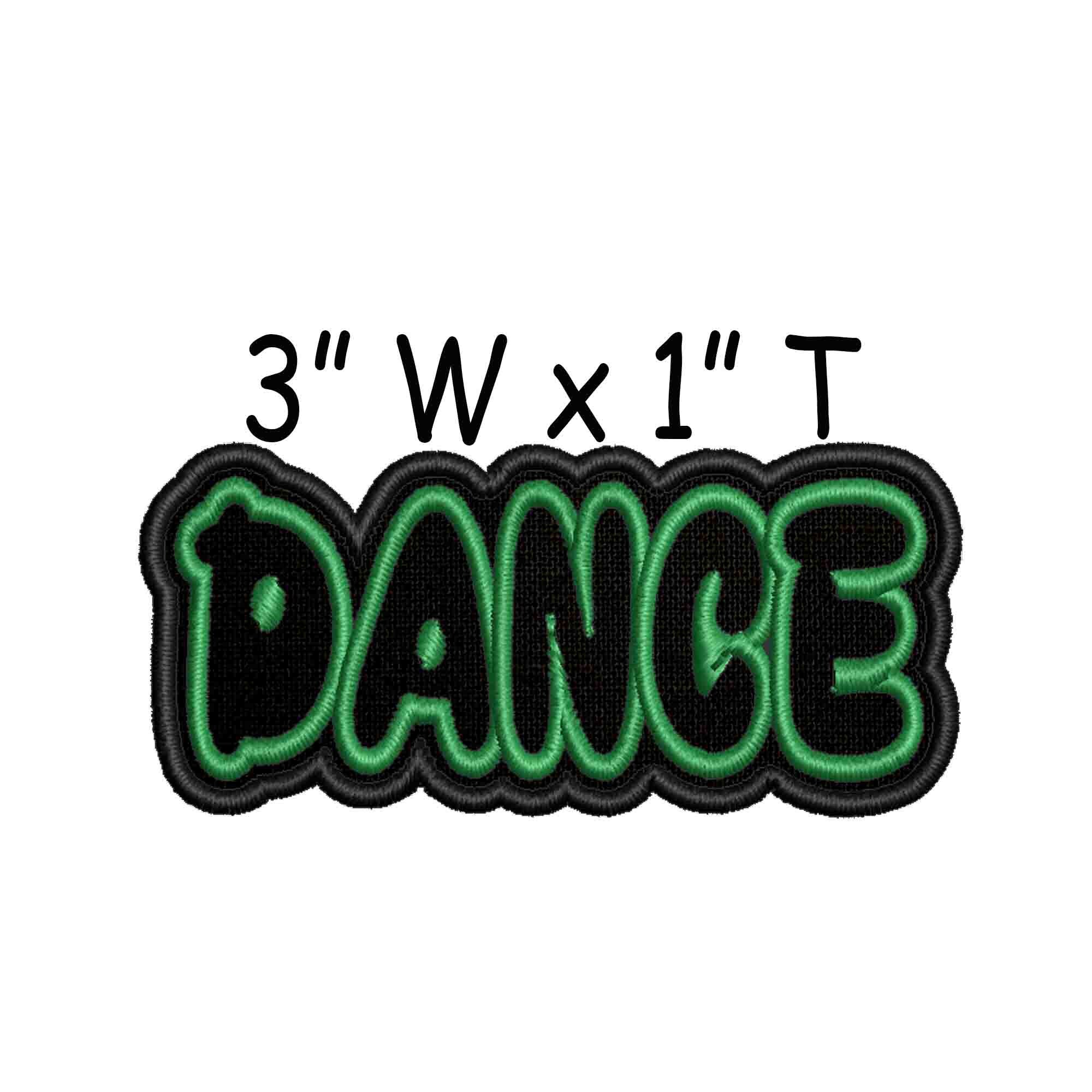 The Word Dance In Bubble Letters
