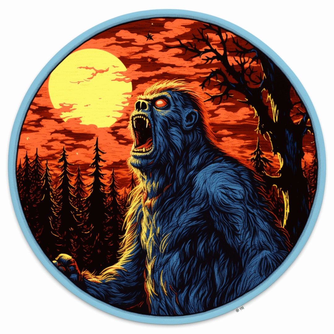 Bigfoot Roaring Patch Embroidered DIY Iron-on/sew-on Applique Badge ...
