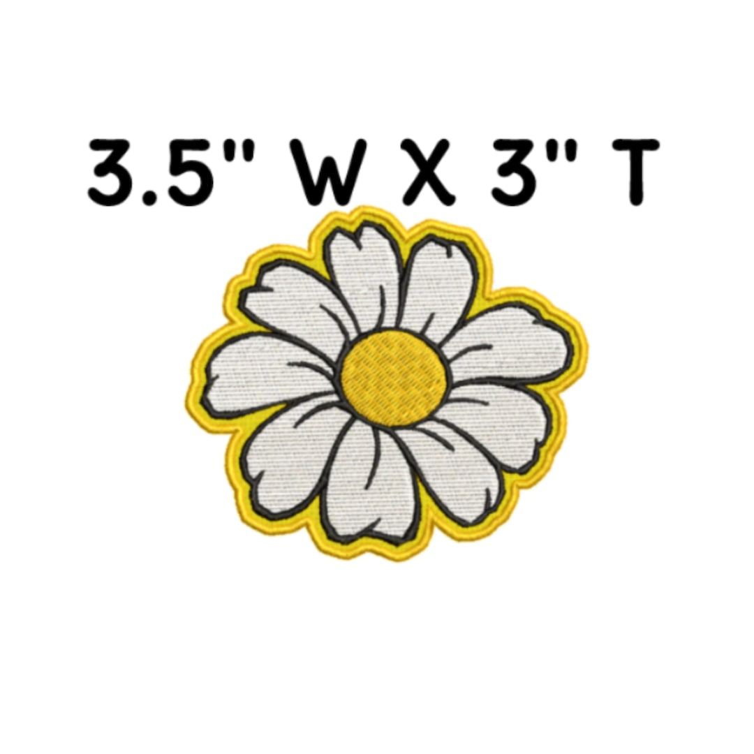 Daisy Flower Patch Embroidered Iron-on DIY Applique Vest Jacket ...