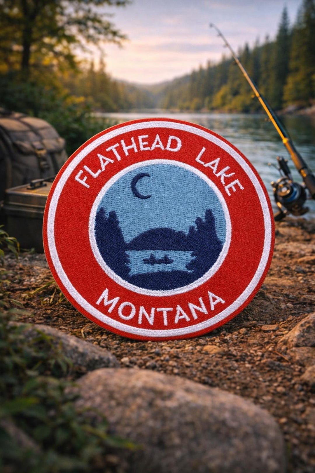 Flathead Lake Patch/iron-on Patch/montana Souvenir/nature Fishing ...