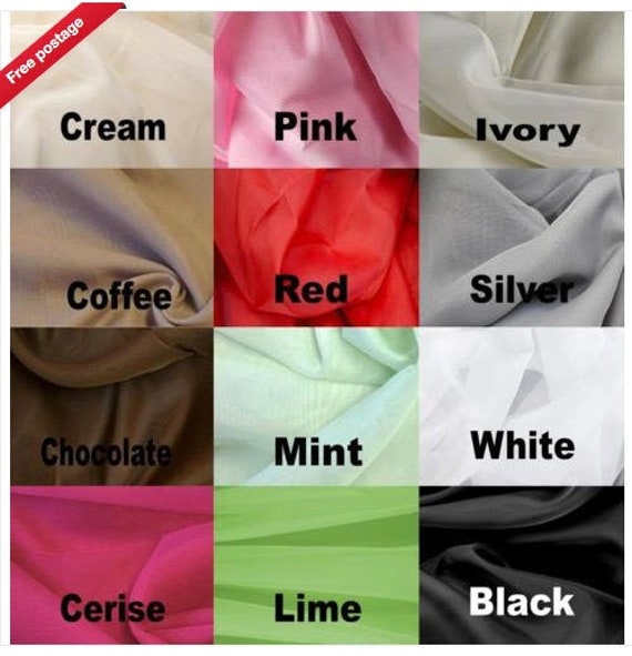 Coloured Voile Sheer Draping Fabric for Wedding Events Party - Etsy UK