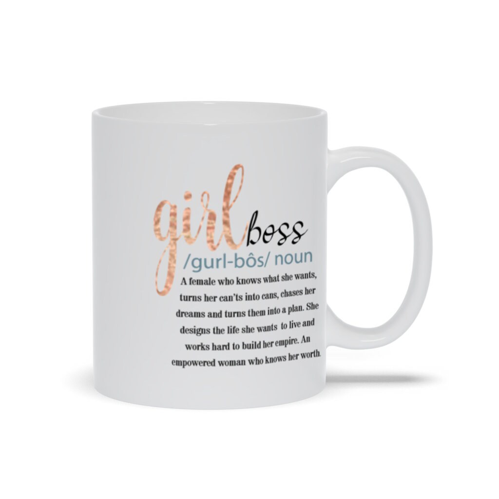 Girl Boss Coffee Mug Boss Babe New Job Gift for Mentor Female - Etsy