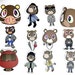 College Dropout Bear Assorted Stickers, Waterproof American Hip Hop ...