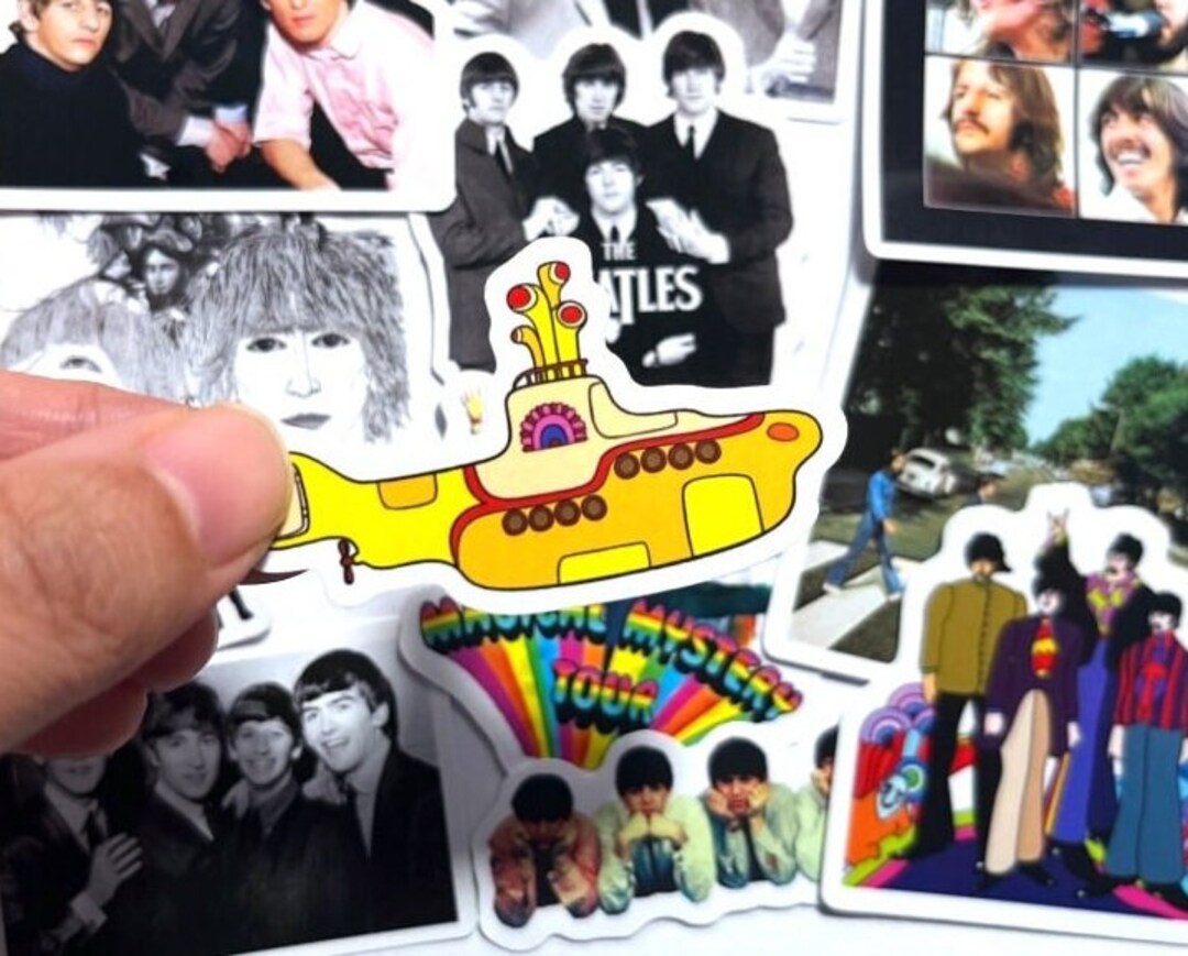 The Beatles Stickers, 12pcs/24pcs Waterproof 60s Classic Rock Band ...