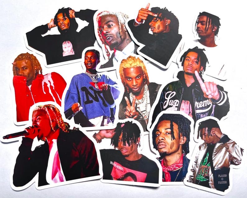 Playboi Carti Stickers, 12pcs/24pcs Waterproof American Hip Hop Rapper ...