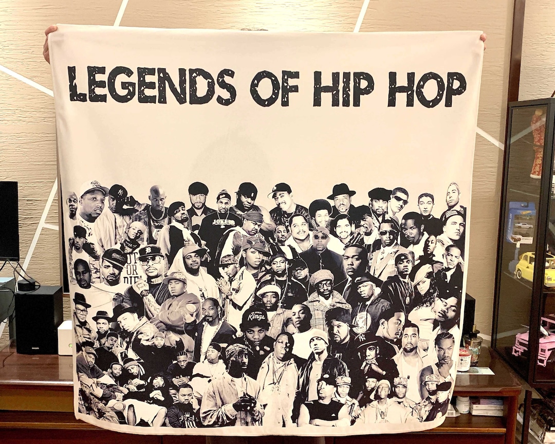 Legends of Hip Hop Large Banner 40x40, American Hip Hop Rapper Wall ...