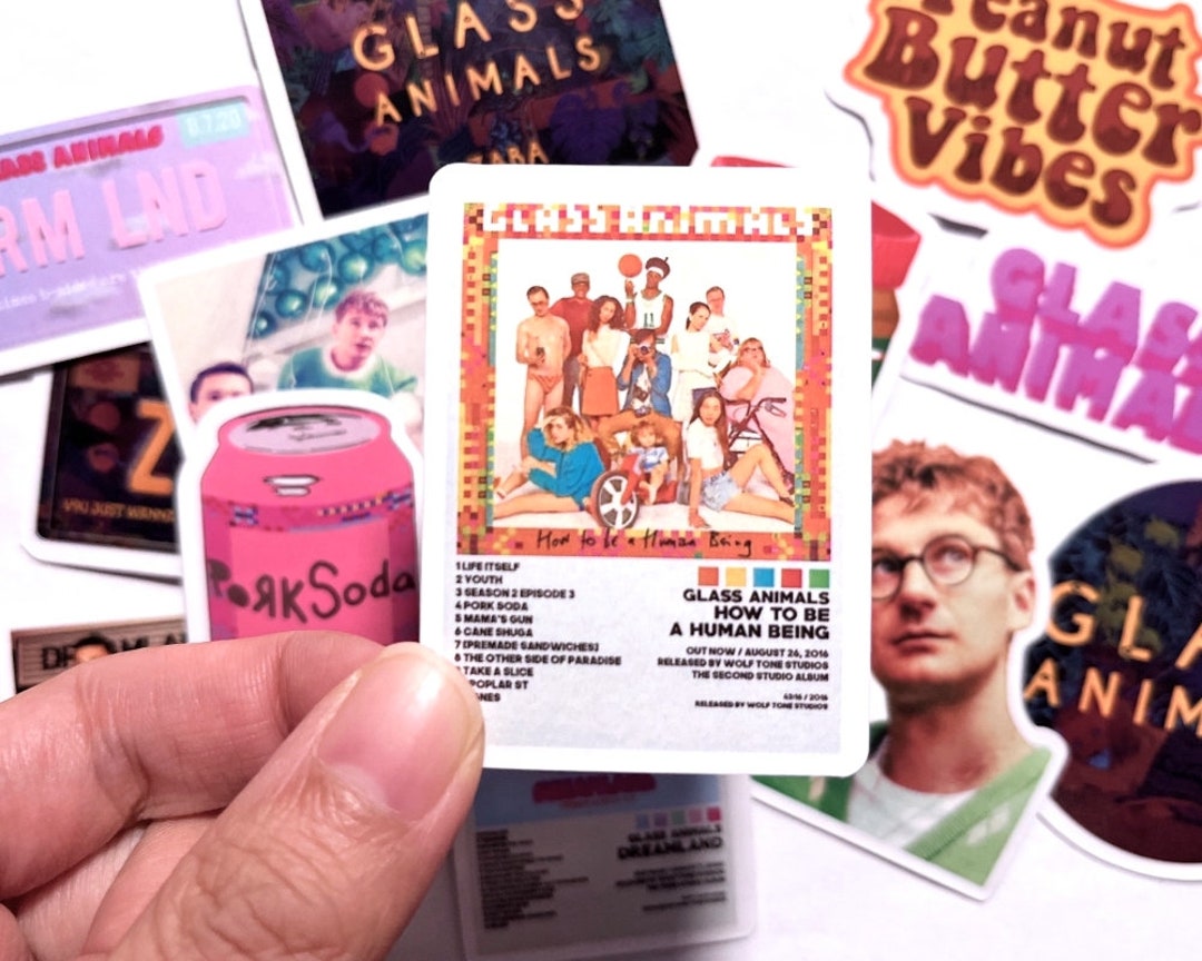 Glass Animals Stickers, 12pcs Waterproof English Indie Rock Band ...