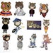 College Dropout Bear Assorted Stickers, Waterproof American Hip Hop ...