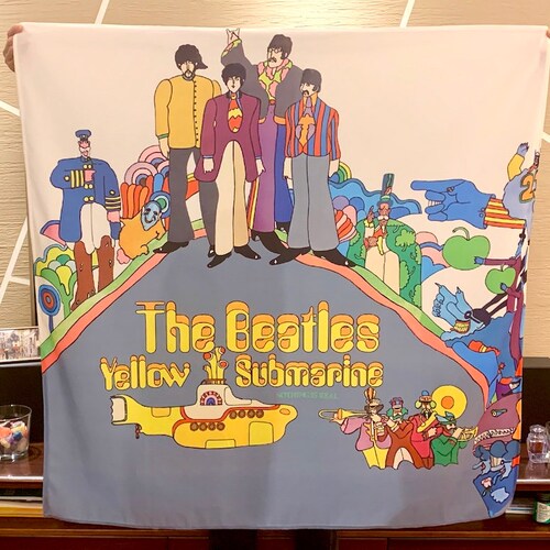 The Beatles Large Banner 40x40 British Rock Band - Etsy