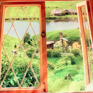 Hobbit Hole Window Large Banner 40"x40", the Lord of the Rings Hobbits ...