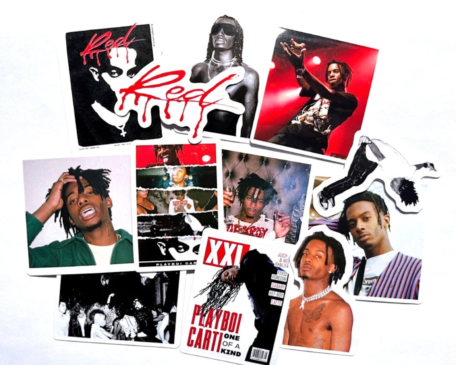 Playboi Carti Stickers, 12pcs/24pcs Waterproof American Hip Hop Rapper ...