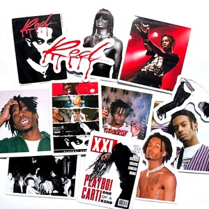 Playboi Carti Stickers, 12pcs Waterproof American Hip Hop Rapper Carti ...