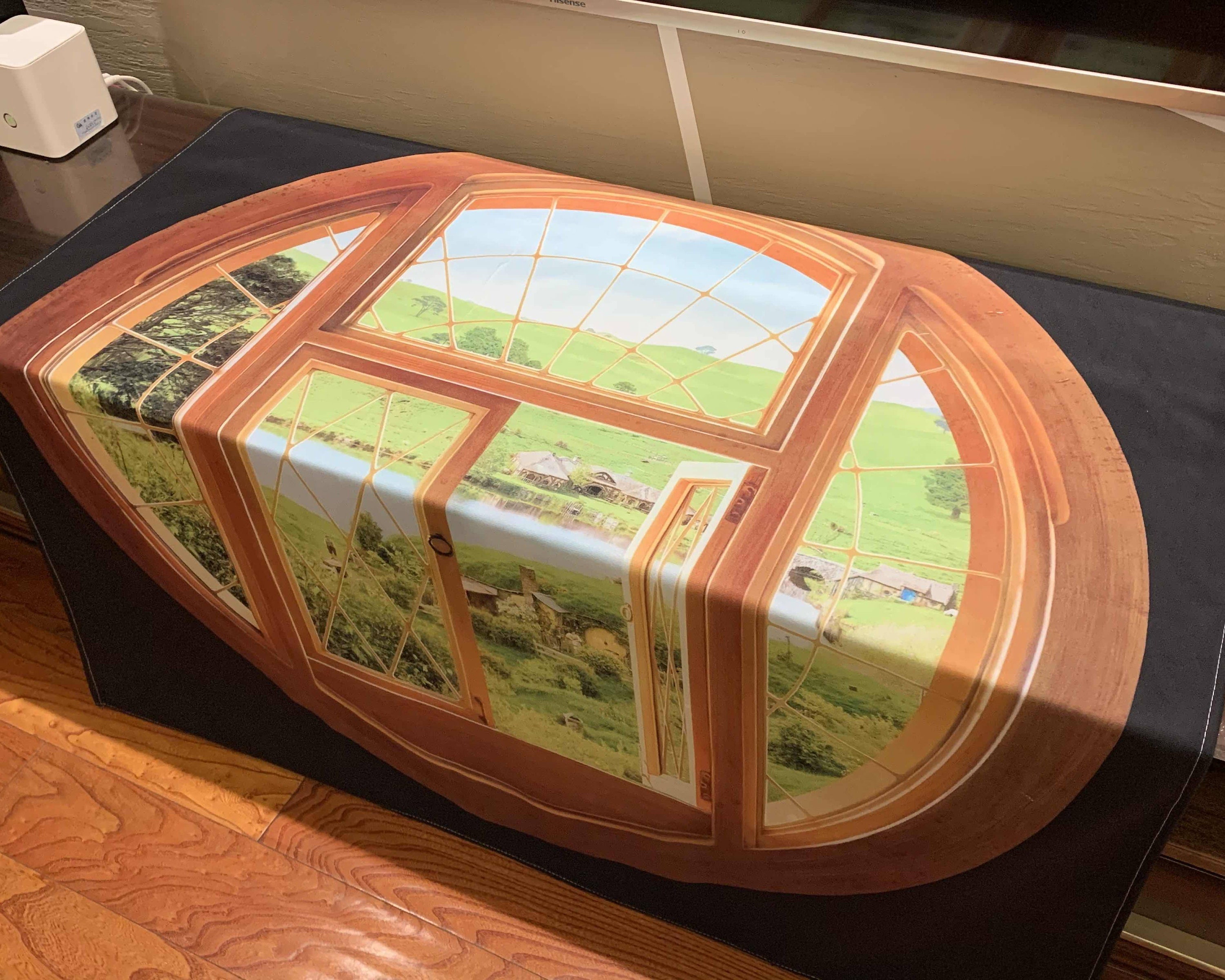 Hobbit Hole Window Large Banner 40x40 The Lord of | Etsy