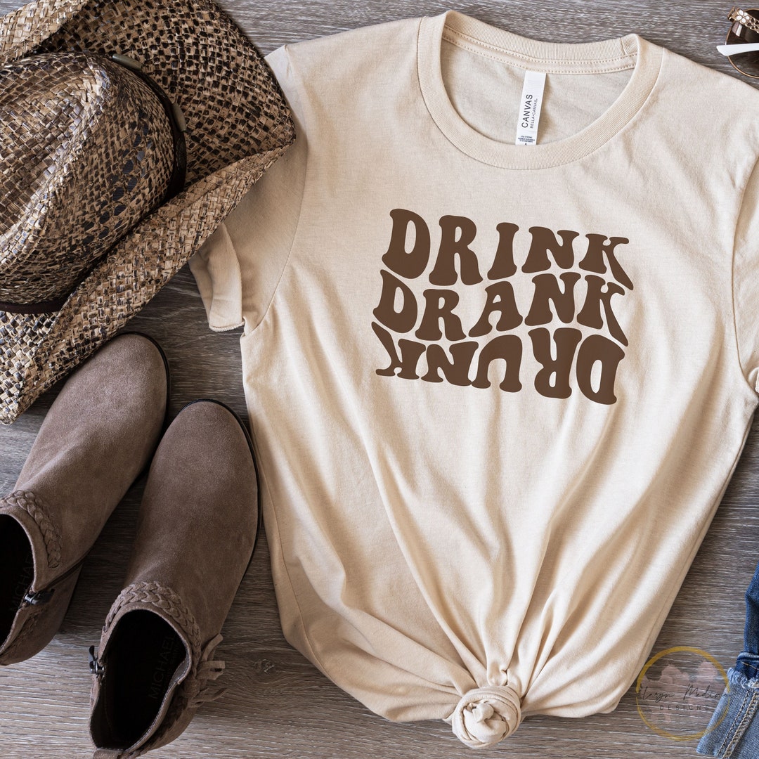 Drink Drank Drunk SVG Bachelorette Party SVG Funny Tshirt Design ...