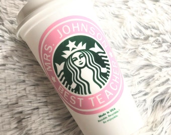 Starbucks Reusable Hot Cups / Personalized Coffee Cup / | Etsy