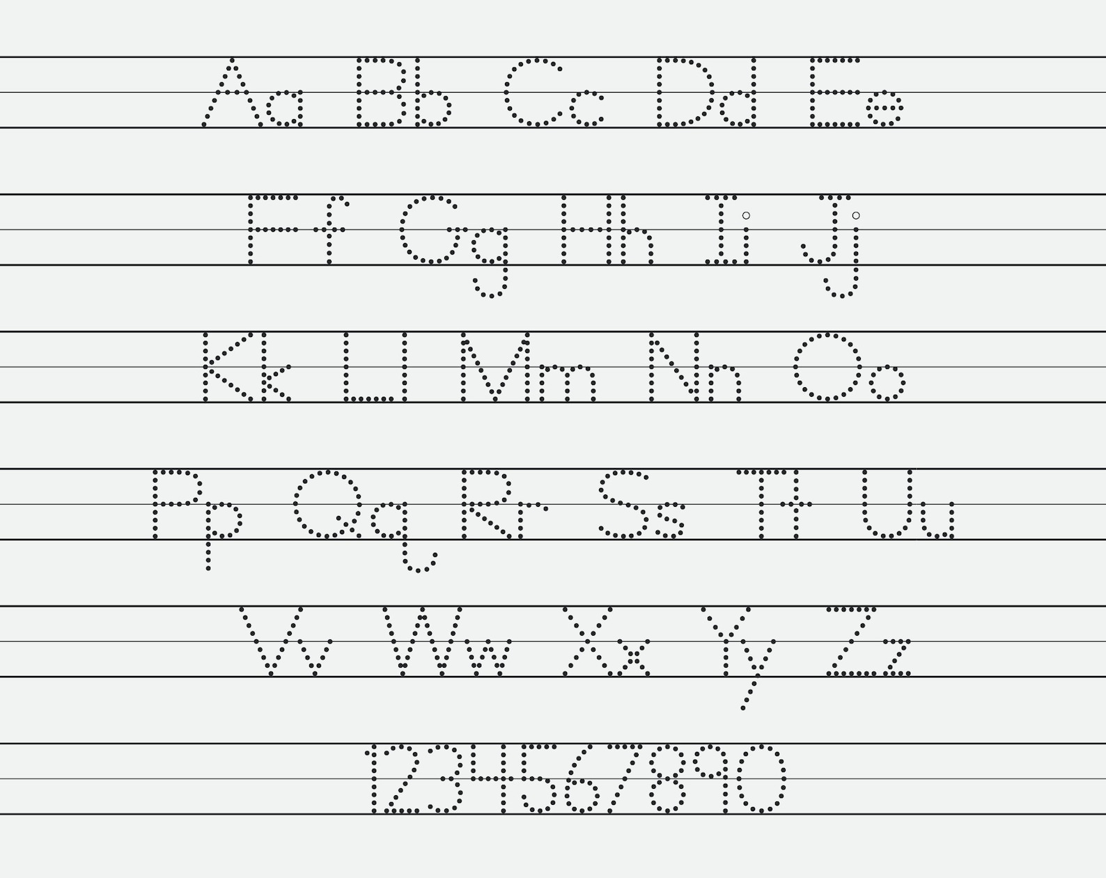 Fit to Print: a Dotted Font With Line Guides for Teaching Handwriting ...