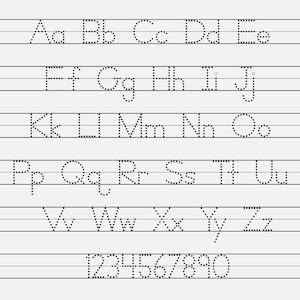 Fit to Print: a Dotted Font With Line Guides for Teaching Handwriting ...