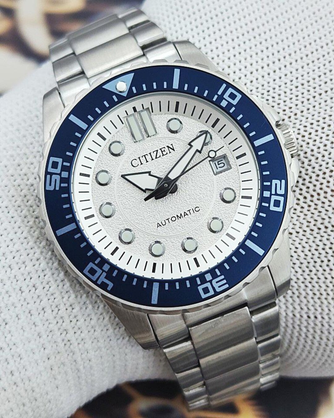 Citizen Urban Mecha NJ0171-81A Automatic Men's Watch - 43mm White Dial ...
