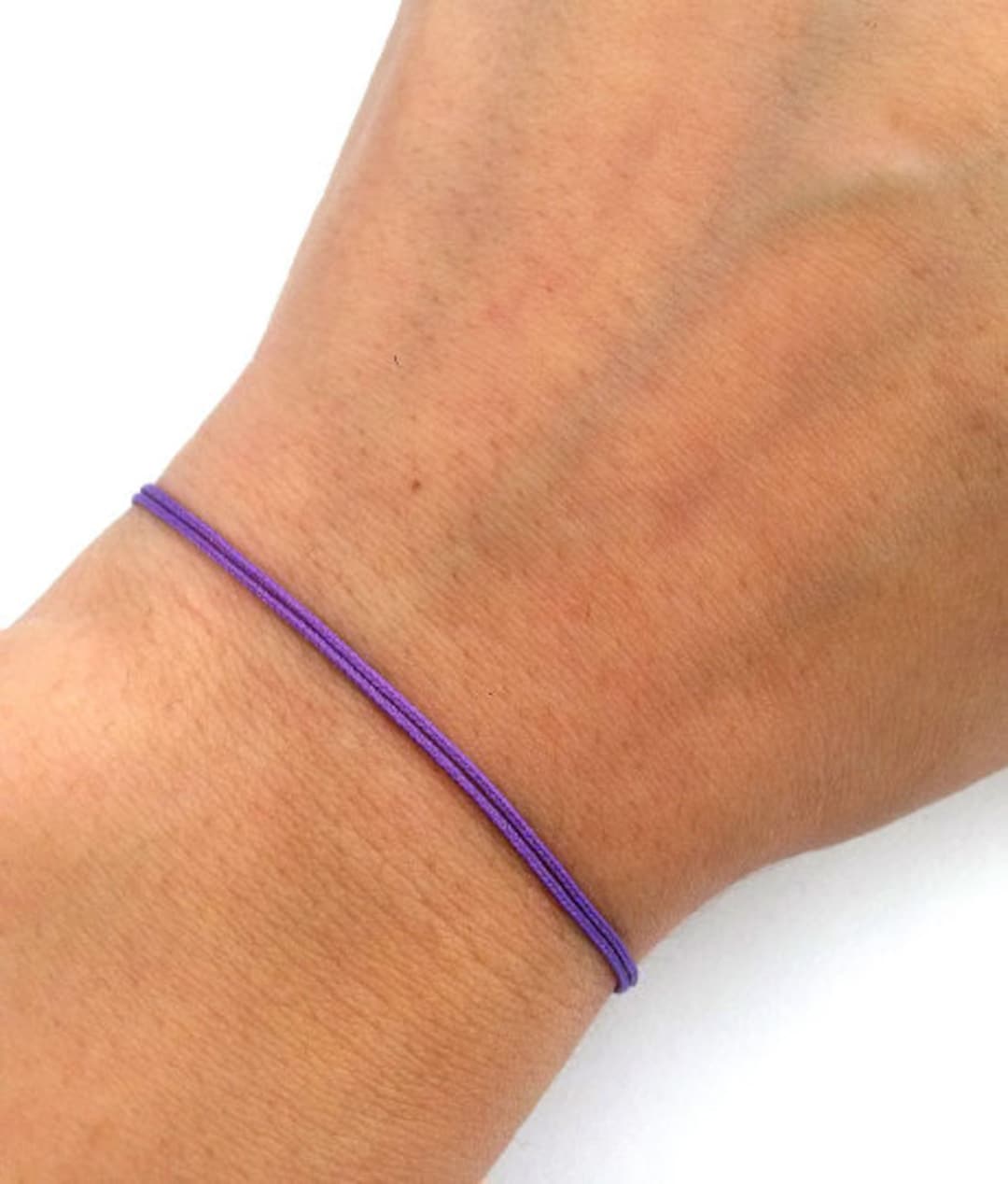 Men Purple String Bracelet Purple Thread Bracelet Kabbalah Bracelet ...