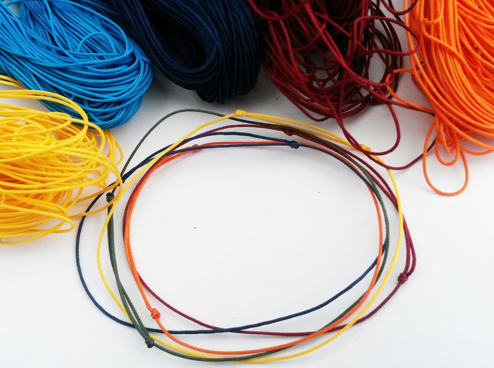 Men Orange String Surfer Bracelet Orange Thread Bracelet - Etsy