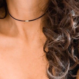 Sterling Silver Choker Necklace Red String Choker Red String Silver ...