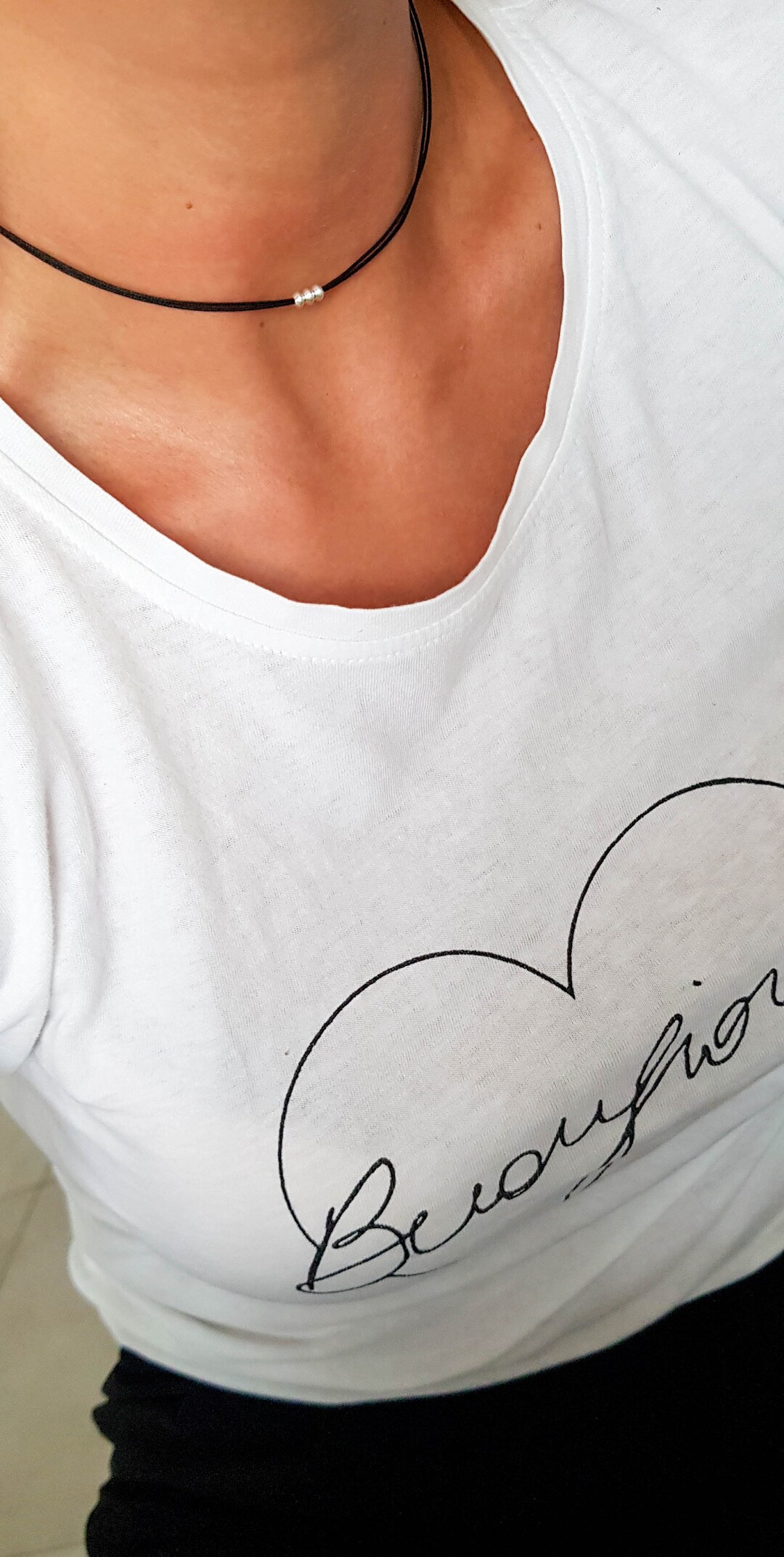 Sterling Silver Choker Necklace Red String Choker Red String Silver Choker Black Charm Choker ...