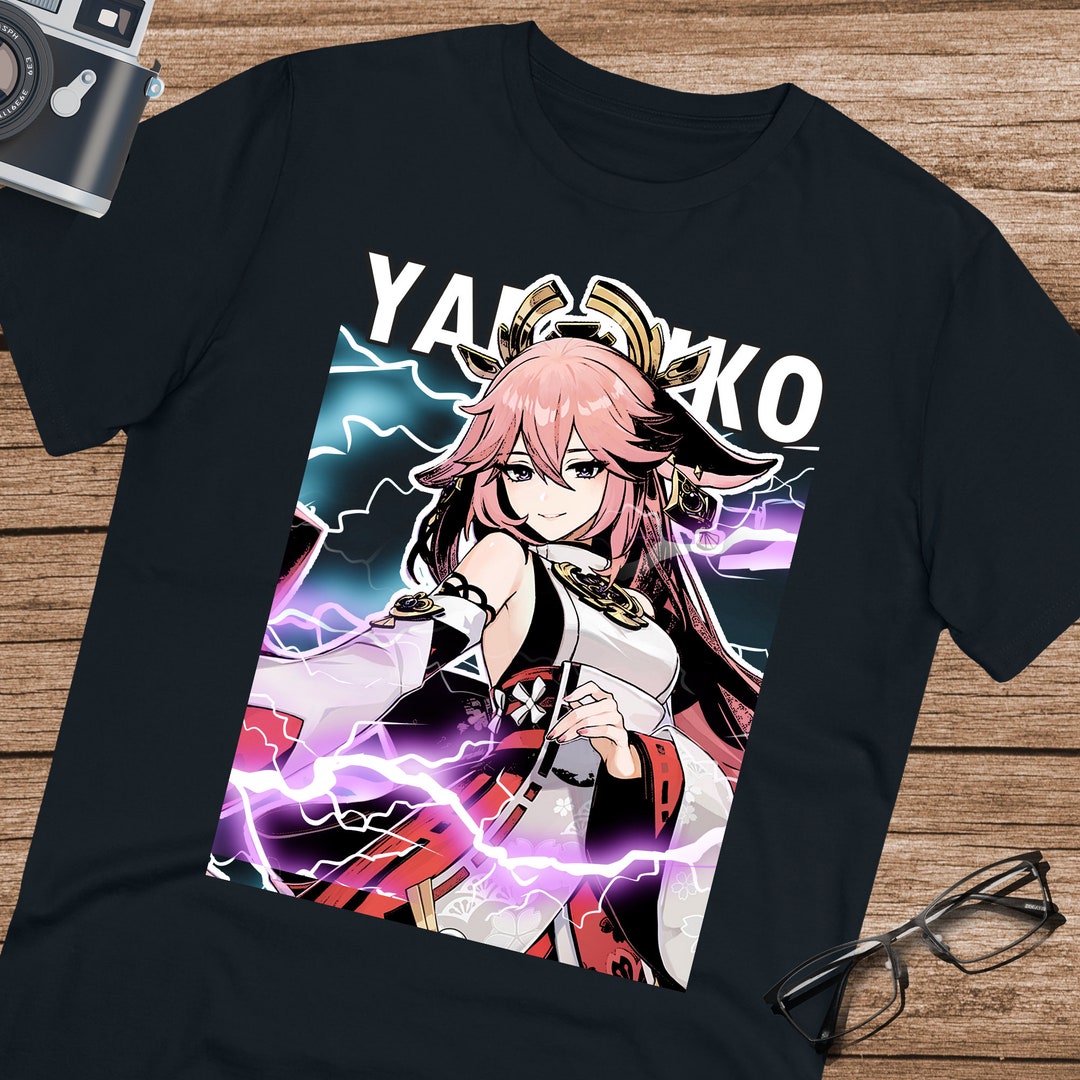 Yae Miko Genshin Impact Shirt Genshin T-shirt Fan-made Genshin Impact ...