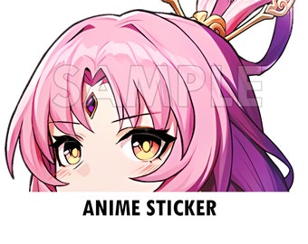 Jingliu Honkai Star Rail Sticker Peeker Cute Fan-made Die-cut - Etsy