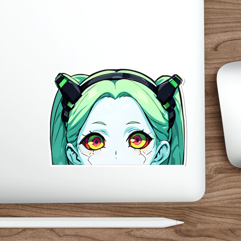 Cyberpunk Edgerunners Sticker Peeker Rebecca Anime Decals Die-cut ...