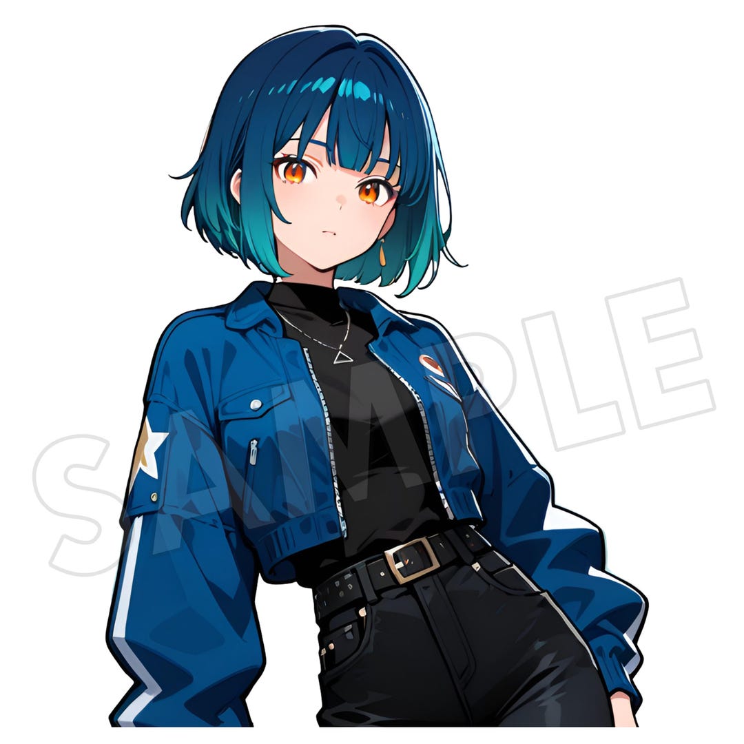 Grok Mika Anime Ai Sticker Die-cut Sticker, Vinyl Laptop Decal - Etsy