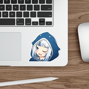 Gawr Gura Winked / Gawr Gura Sticker / Gura / Hololive English / Vtuber ...