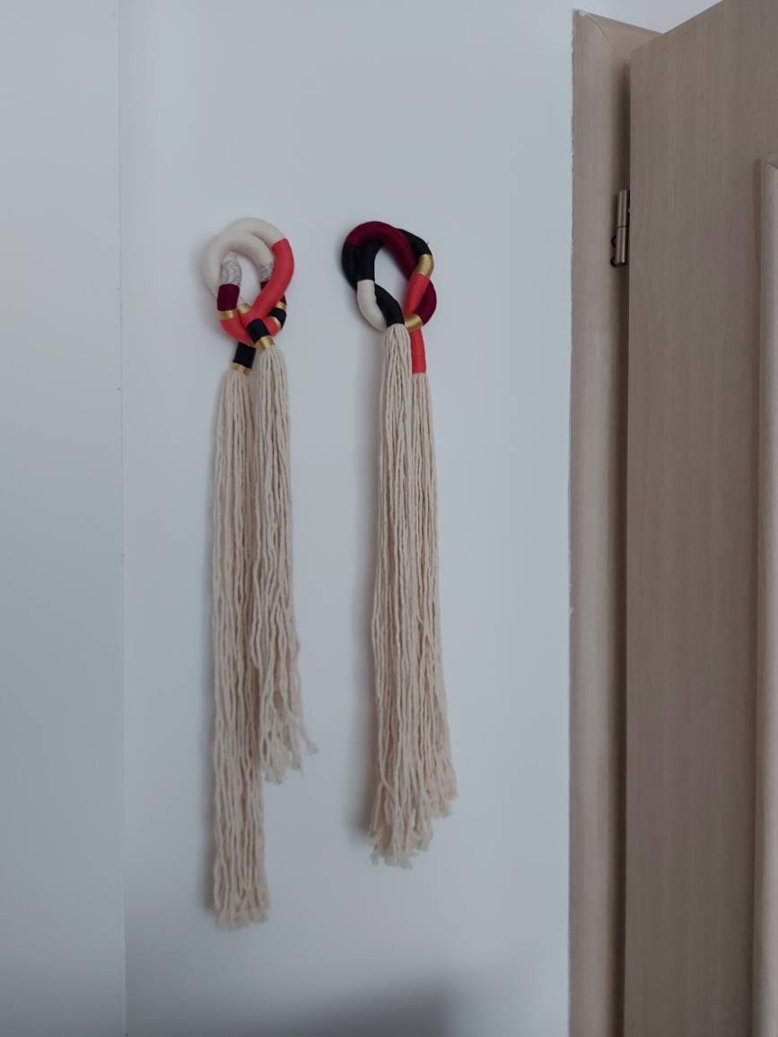 Knots 2- Set, Macrame Knots, Wall Decor, Boho Decor , Wall Hanging ...