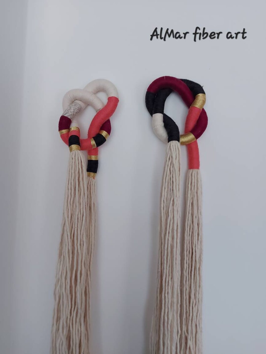 Knots 2- Set, Macrame Knots, Wall Decor, Boho Decor , Wall Hanging ...