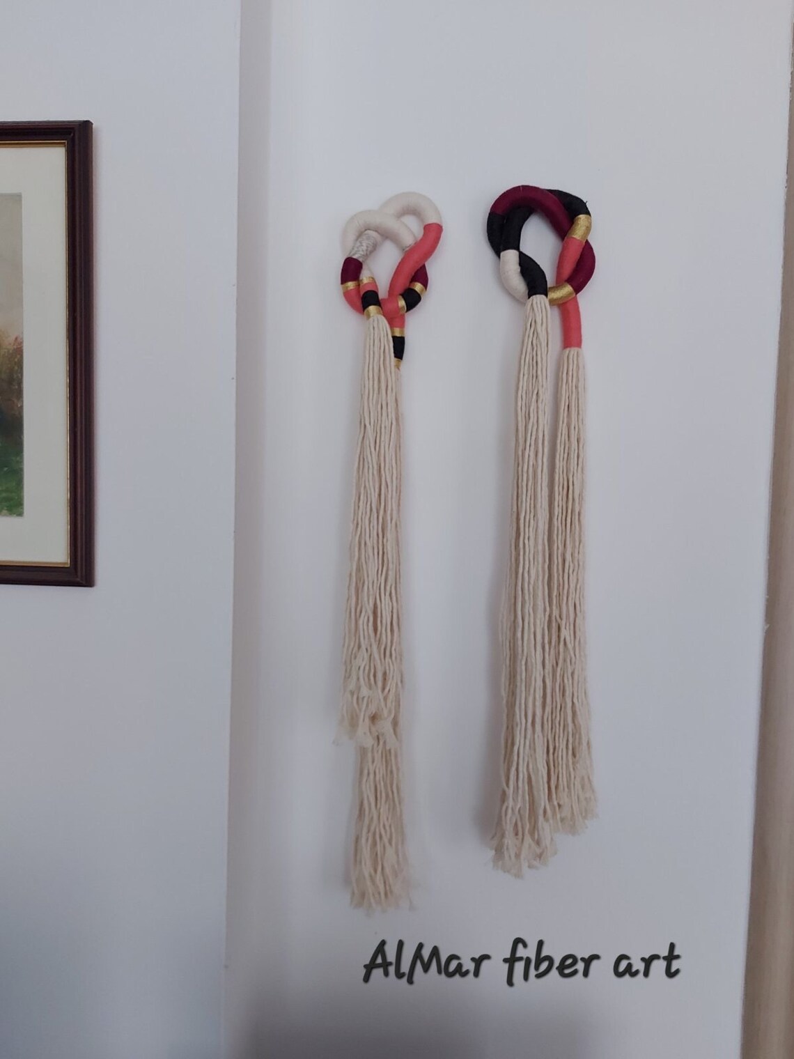 Knots 2- Set, Macrame Knots, Wall Decor, Boho Decor , Wall Hanging ...