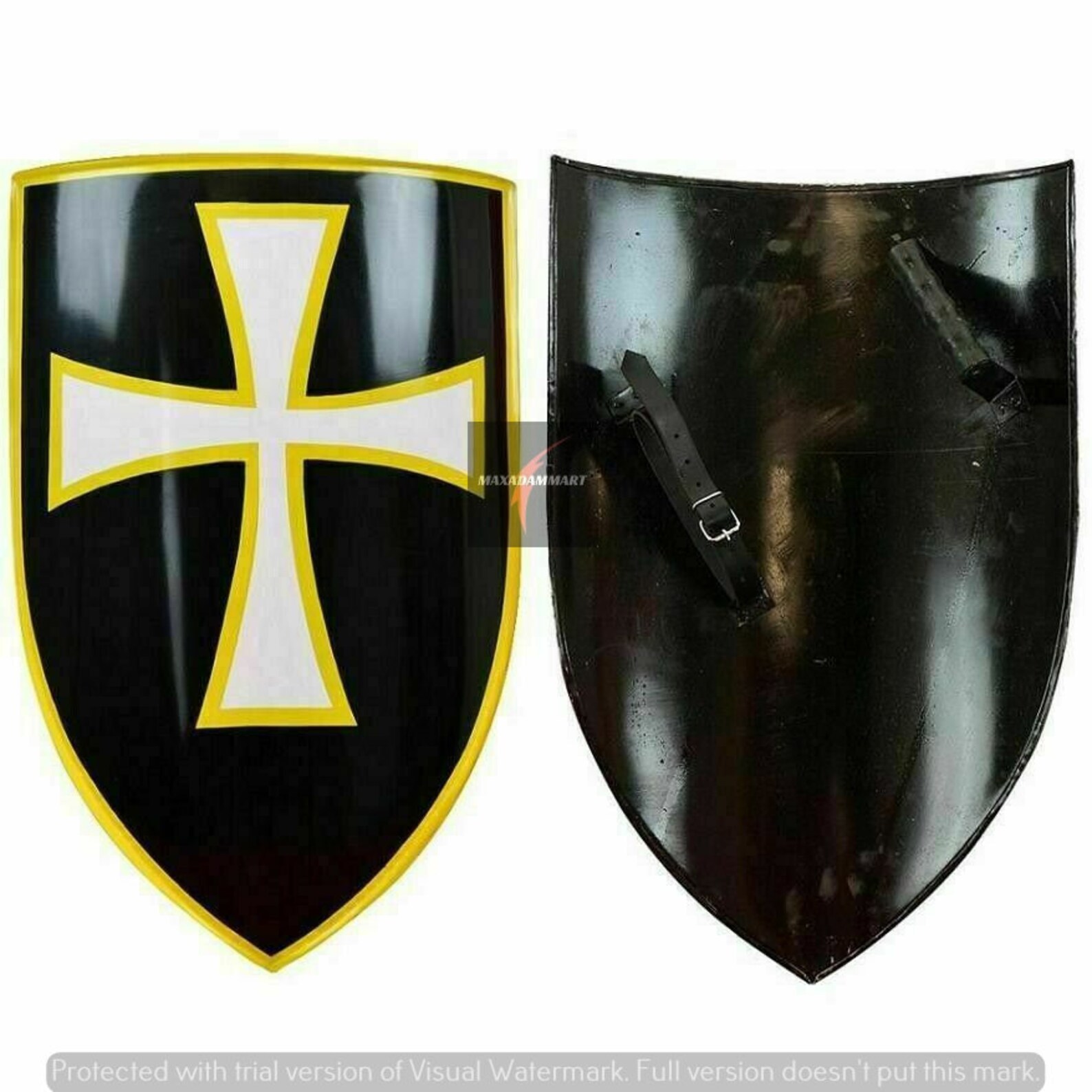 Medieval Knight Templar Crusader Shield Templar Cross Battle - Etsy UK