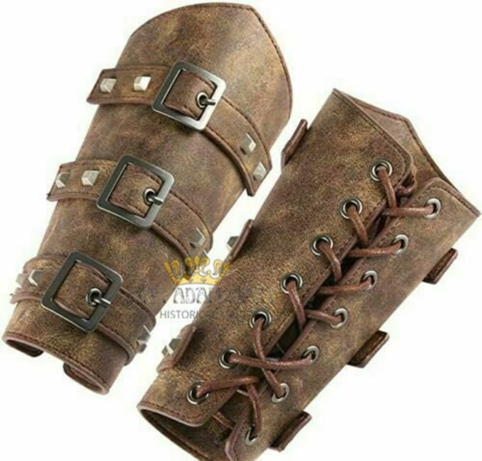 Bracers Ancient Armour Medieval Leather Arm Guard Roman - Etsy