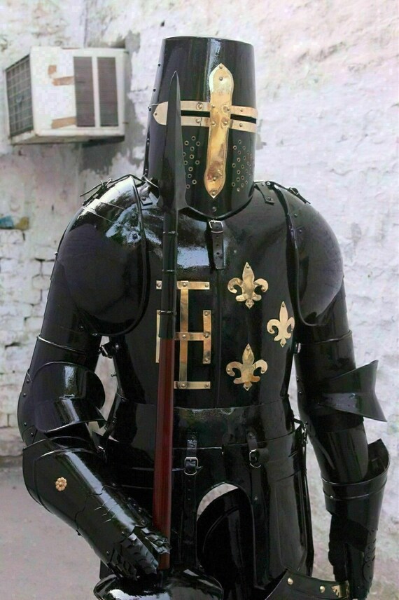 Medieval Black Knight Armor Real