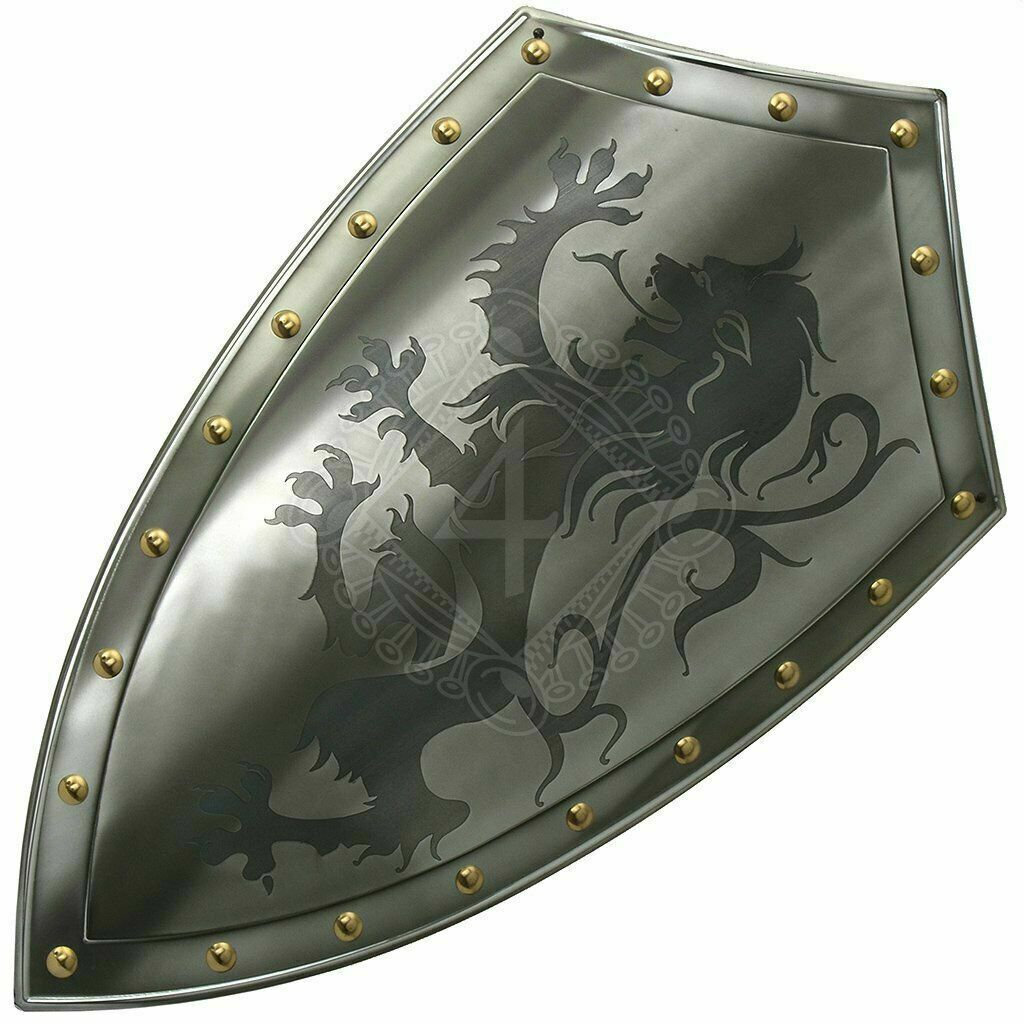 18GA Steel Medieval Armor Shield Knight Templar Shield Replica - Etsy ...