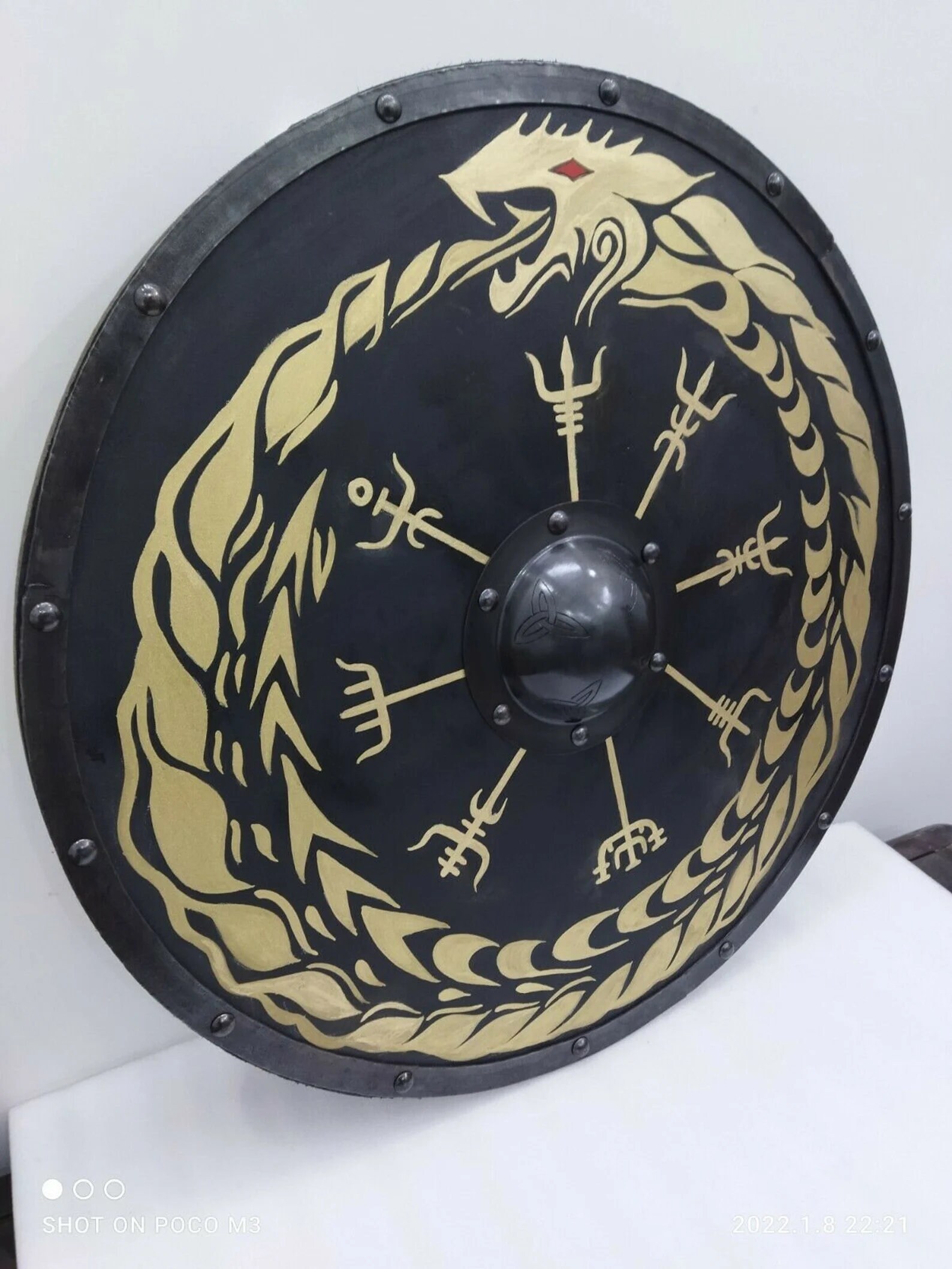 Medieval Viking Dragon Shield Viking Shield 24'' - Etsy