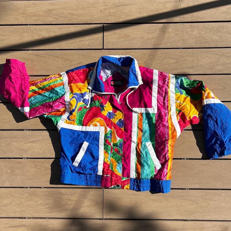 Vintage Colorblock Jacket - Etsy
