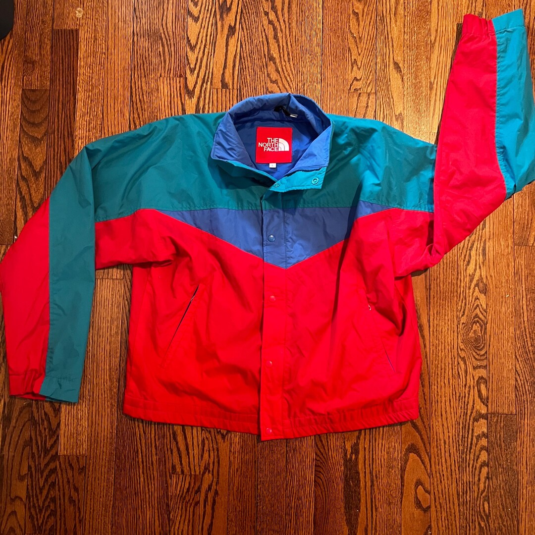 Vintage the North Face Windbreaker – Men's Large Colorblock Jacket - Etsy