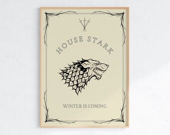 House Stark Poster - Etsy
