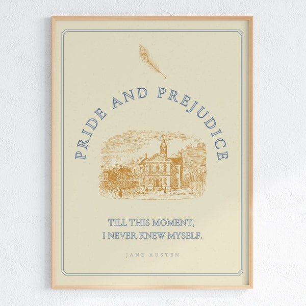 Pride and Prejudice Poster - Etsy