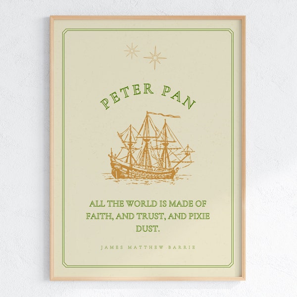 Peter Pan Poster - Etsy
