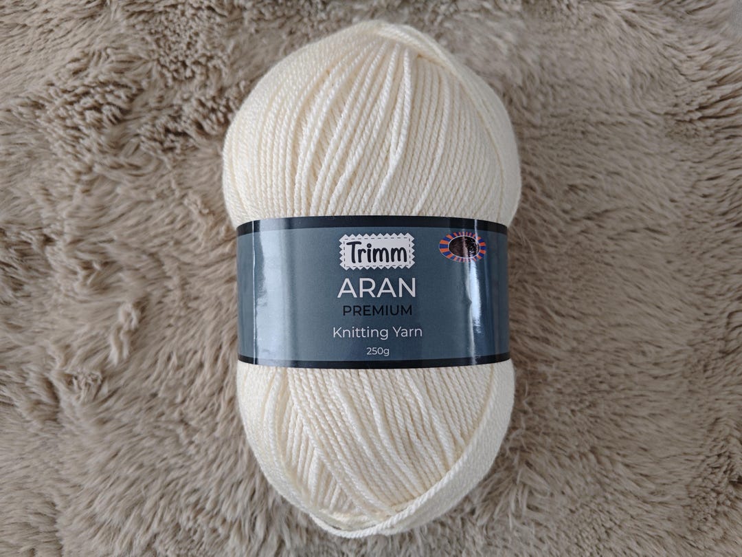 Trimm Aran Knitting Yarn, 100% Acrylic 250g Ball - Etsy